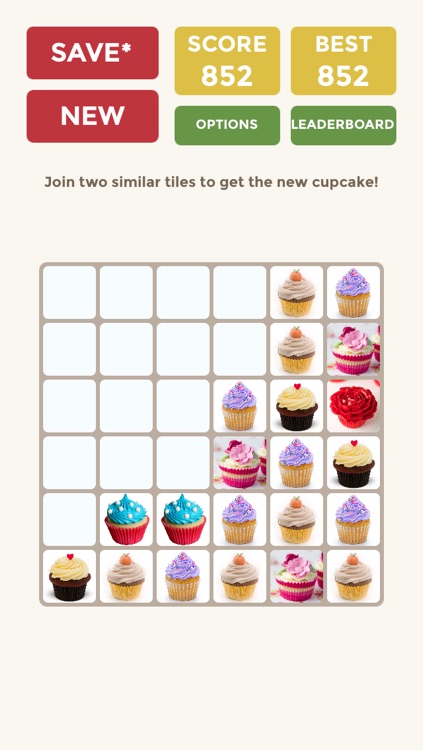 2048 Cupcake Endless Mode 3x3 4x4 5x5 6x6 by Indygo Media