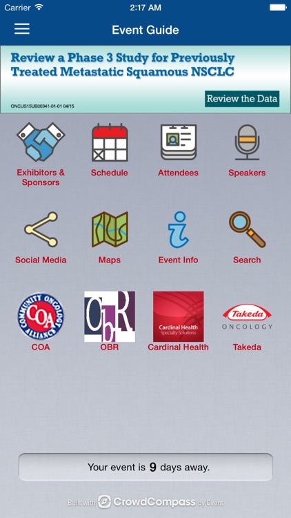 COA Oncology Conference App by CrowdCompass, Inc.