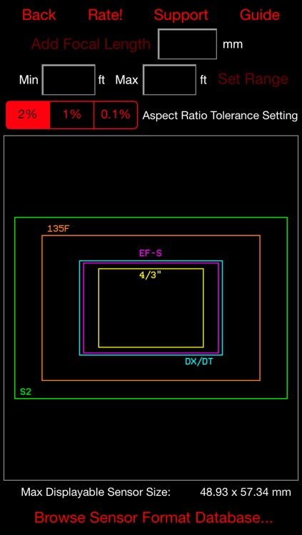 Angle of View - AoV FoV Crop Factor Photography Calculator & Sensor ...