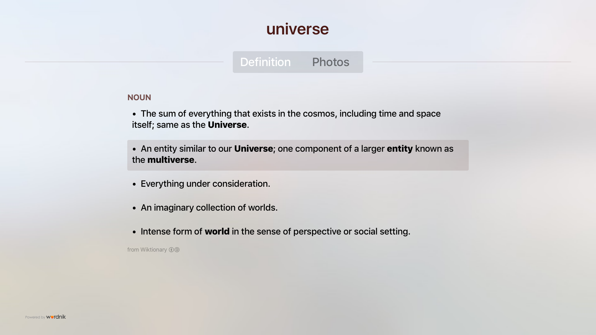 Dictionary - Look Up Word and Phrase Definitions | Apps | 148Apps