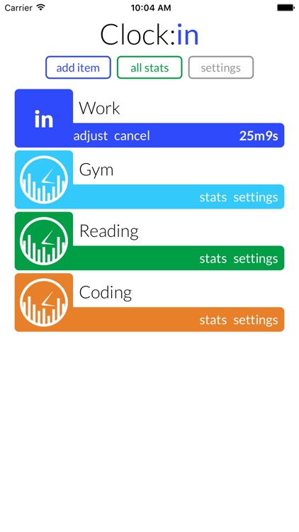 Clock:in Interest Tracker by Connor Neville