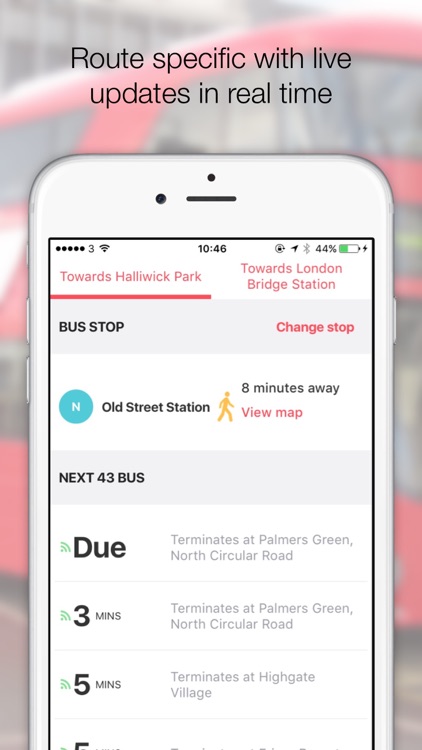 My London TFL Bus Times - 453 by Solid State Technology Ltd