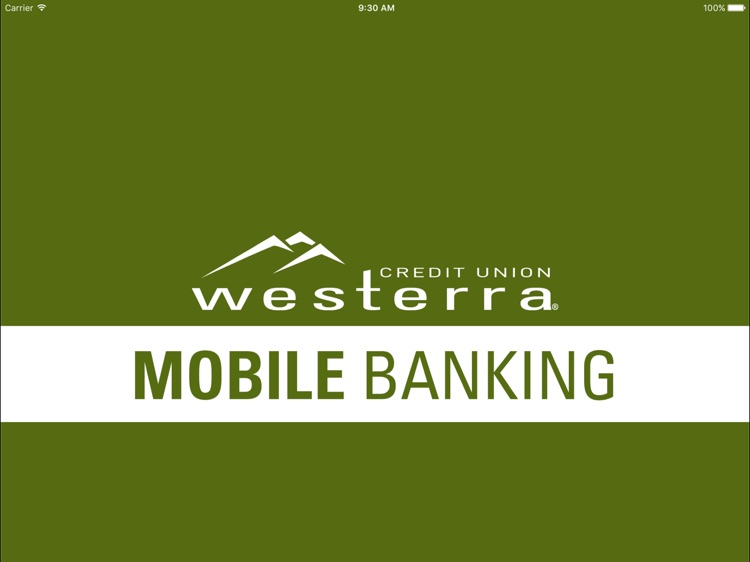 Westerra Credit Union Mobile Banking for iPad by Westerra Credit Union