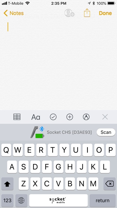SM Keyboard by Socket Mobile for iPhone - APP DOWNLOAD