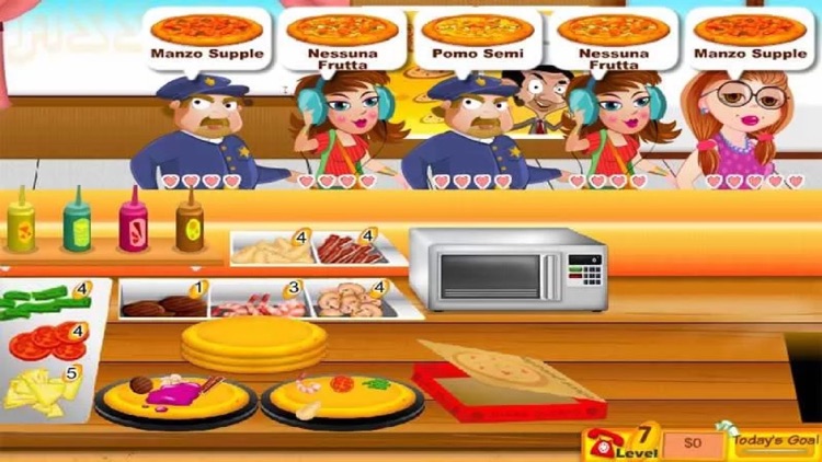 Busy Pizza Shop by Xiaoyan Li