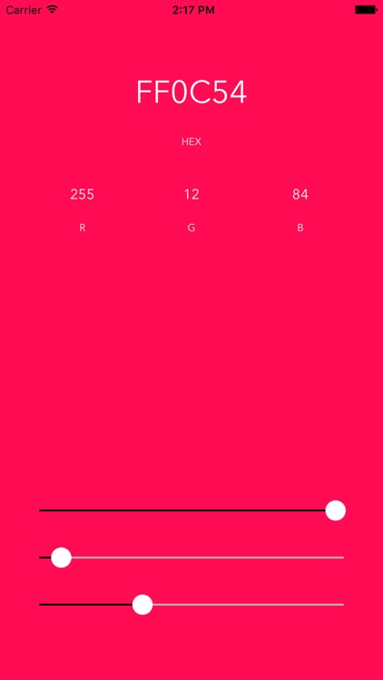 REX - simple RGB to HEX converter by Diana Komolova