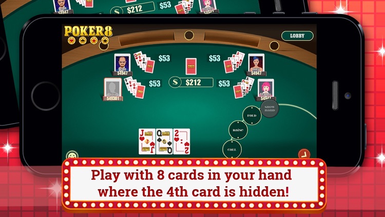 Poker 8 - the ultimate star-studded social poker! by Pendulab Pte Ltd