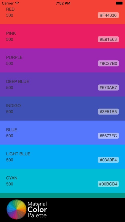 Material Color Palette by Anirudh Gottumukkala