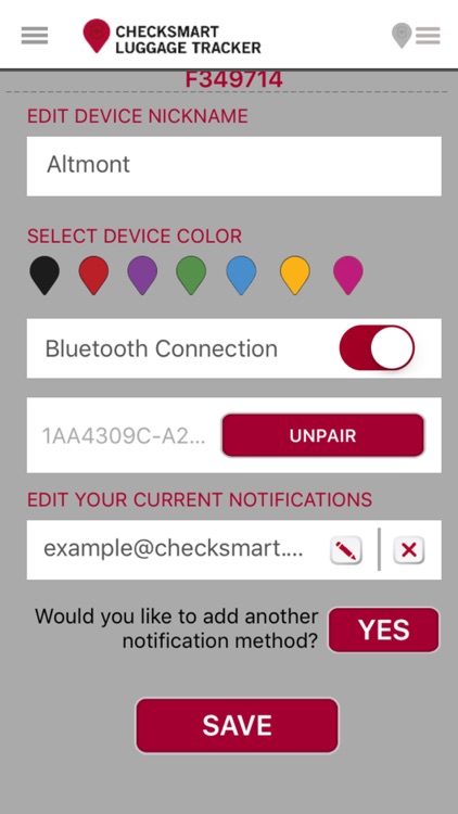CheckSmart Luggage Tracker by Victorinox AG