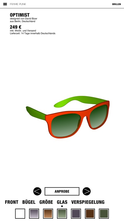 Frame Punk Virtual Try-On by Tastenkunst GmbH