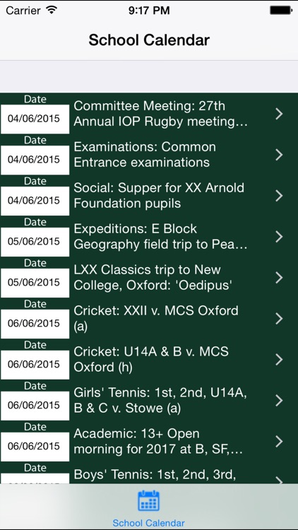 iSAMS Calendar by David Ringer