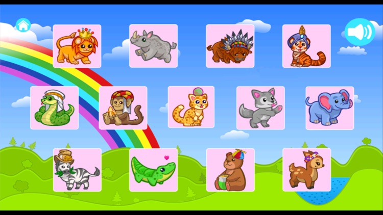 Kids Memory Game - Baby Animals by Jochem Bergman