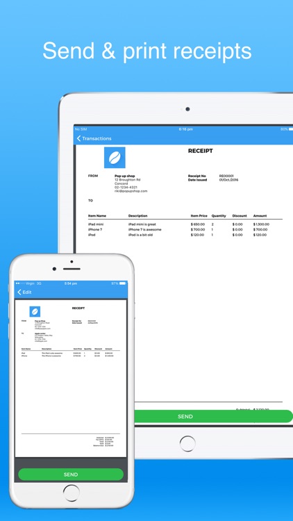 Pop up POS | Simple point of sale / cash register by Pop up POS Pty Ltd