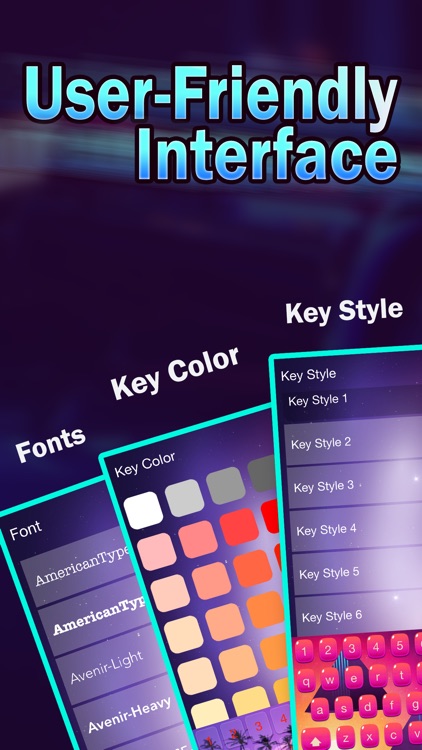 Glowing Keyboard.s & Neon Color Key.board Themes by Milan Marinkovic
