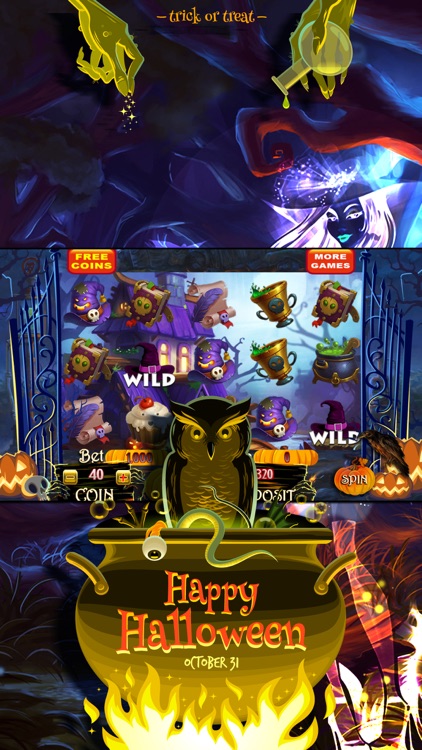Trick or Treat - Halloween Slot Machine Game by Krystyna Shablyko