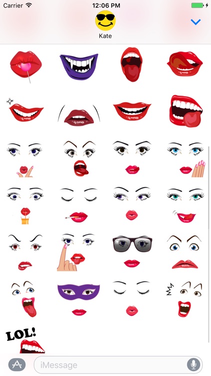 Sexy Lips! Mmmm Stickers! by Abay Imanberlin
