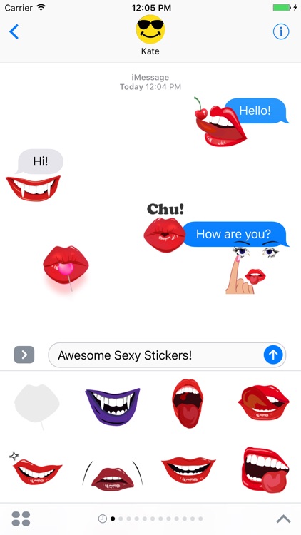 Sexy Lips! Mmmm Stickers! by Abay Imanberlin
