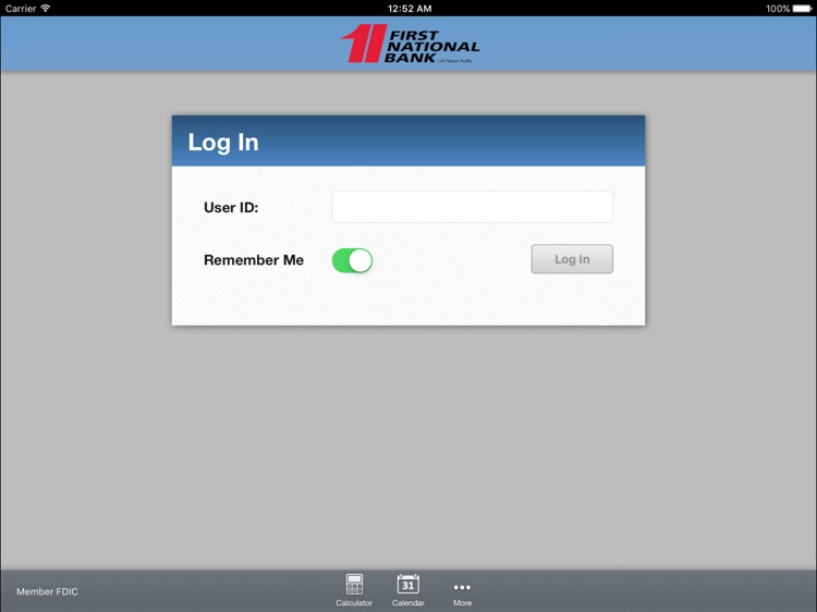 FNBRF for iPad by First National Bank of River Falls Inc