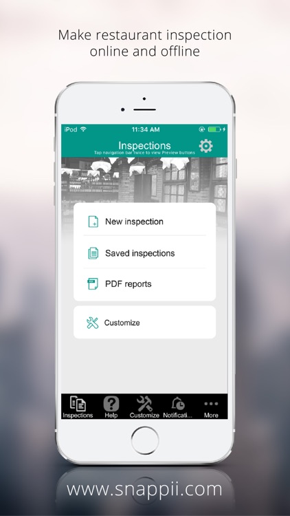 Restaurant Inspection Manager App by Snappii
