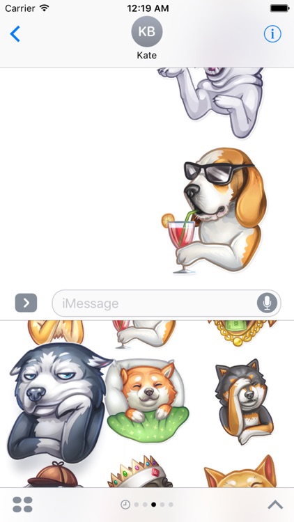 Dog Stickers for iMessage by Dan Steven