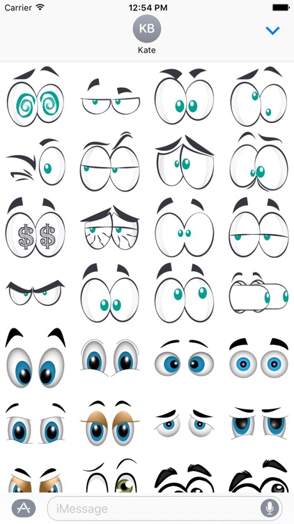 Crazy Eyes Stickers by Dhruv Suri