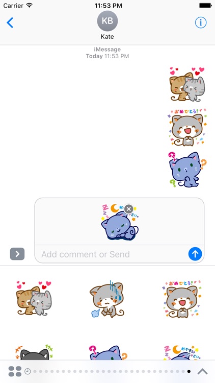 Lovely Cat stickers by NGUYEN VAN TRUONG