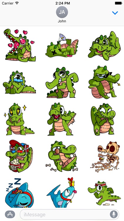 Harold the Alligator Stickers by Quan Nguyen Trong