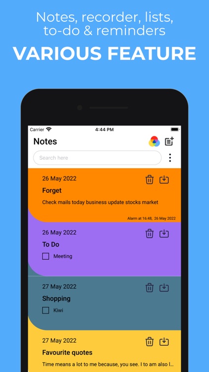 Color Note: Notes Widget App by Nguyen Tuan Minh