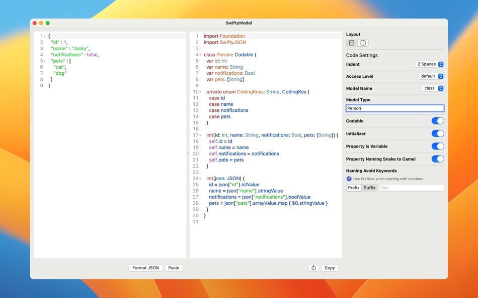 SwiftyModel by wei ge - (macOS Apps) — AppAgg