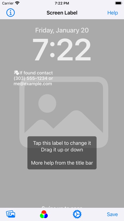 Screen Label by Ben Staveley-Taylor