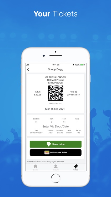 Ticketek UK by Ticketek Pty Ltd