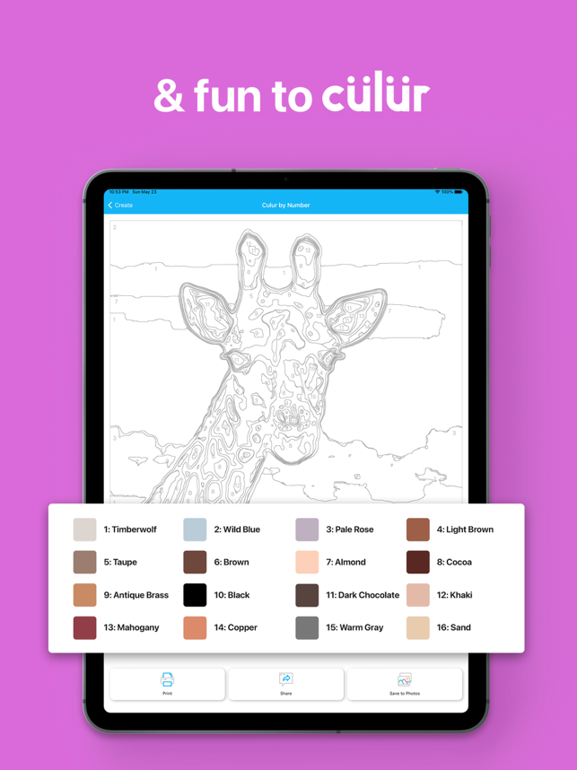 【iOS APP】culur: Custom Color by Number 自製數字填色畫 – Dr.愛瘋 APP Navi