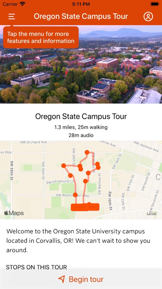 Oregon State Campus Tour by Oregon State University - (iOS Apps) — AppAgg