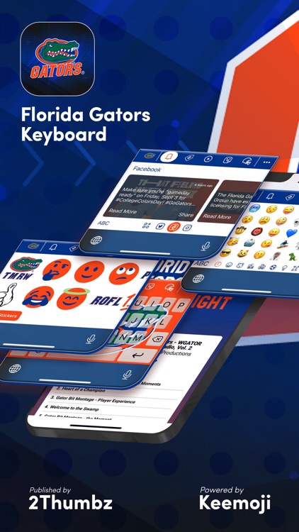 Florida Gators Keyboard by 2ThumbZ Entertainment