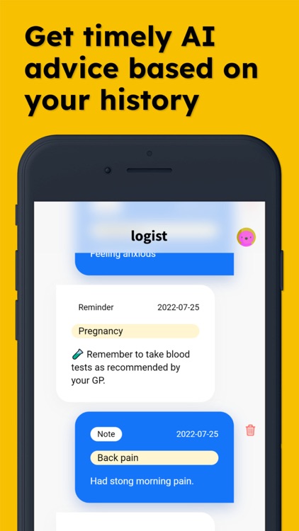 Logist · Nextgen health logger by Astonio Ltd