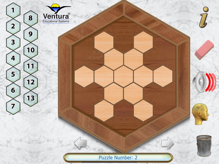 Hexagon Puzzles by Ventura Educational Systems