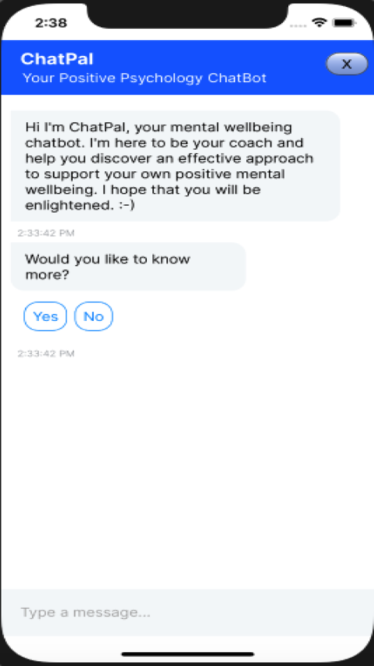 ChatPal: Psychology ChatBot by Munster Technological University - (iOS ...