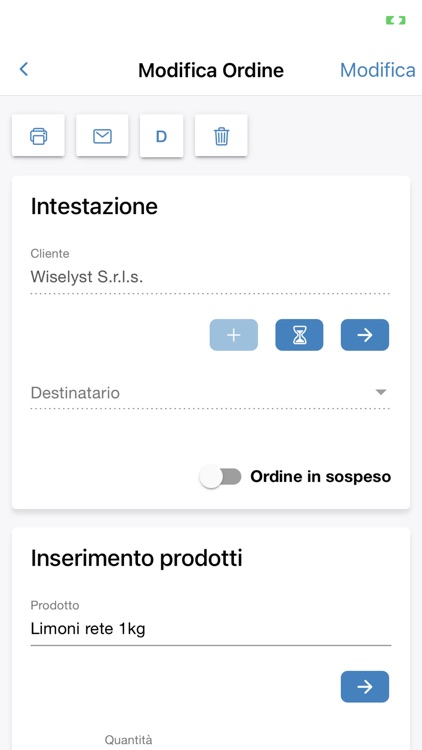 Ordini App by Wiselyst