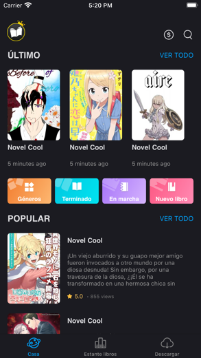 Novel Cool - leer cómics línea para iPhone - DESCARGAR APLICACIÓN
