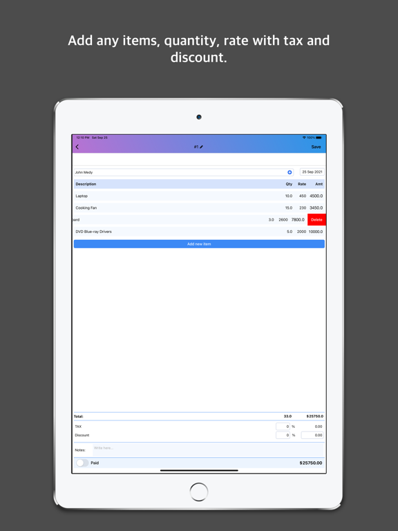 Invoice maker, Bill Generator | App Price Drops