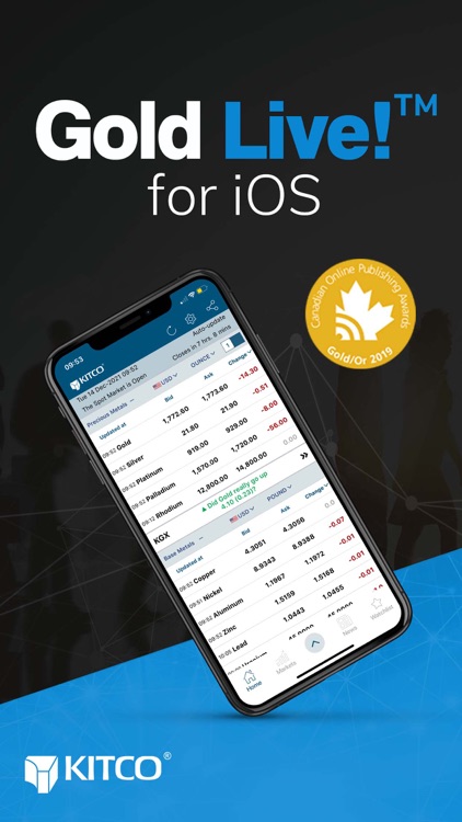 Gold Live! Gold Price, Silver by Kitco Metals Inc